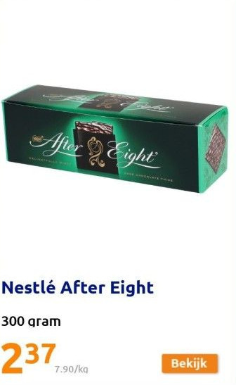 Nestlé after eight 300g aanbieding bij Action