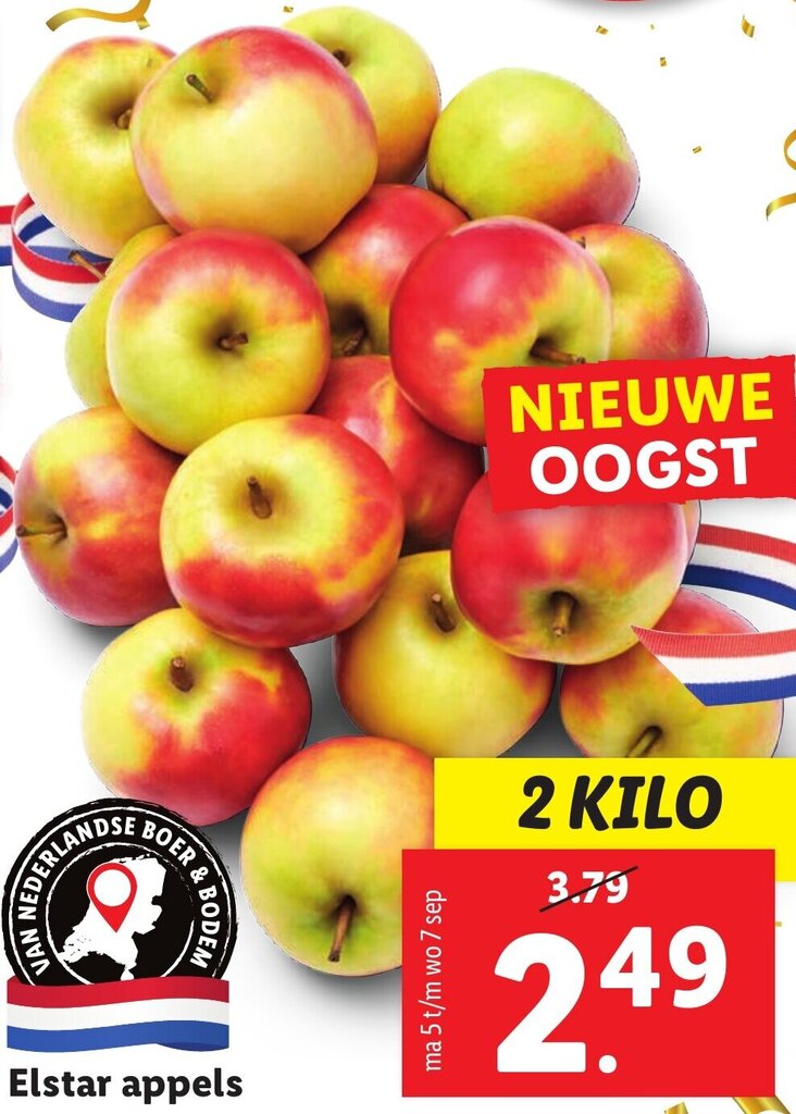 Elstar appels 2 kilo aanbieding bij Lidl