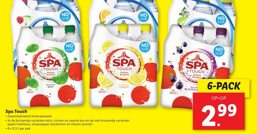 Spa touch 0.5 l aanbieding bij Lidl