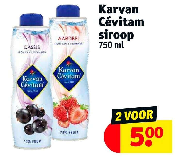 Karvan Cevitam siroop 750ml aanbieding bij Kruidvat
