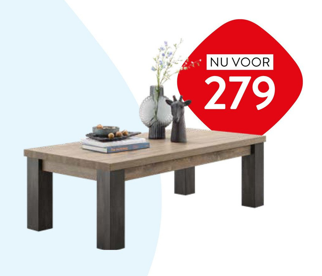 Woonserie bellona tafel aanbieding bij Profijt Meubel