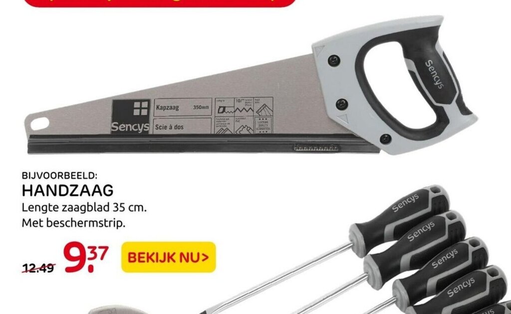 Handzaag 35 cm aanbieding bij Praxis