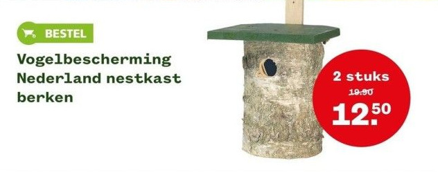 Vogelbescherming nederland nestkast berken aanbieding bij Welkoop