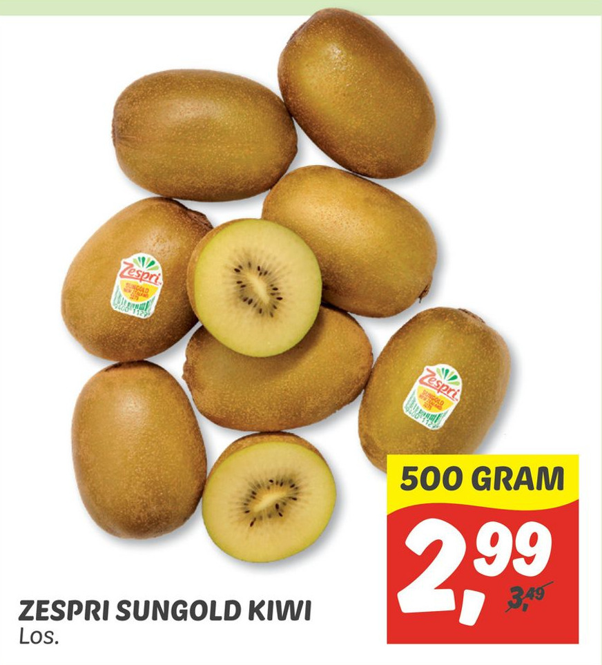 Zespri sungold kiwi aanbieding bij Dekamarkt