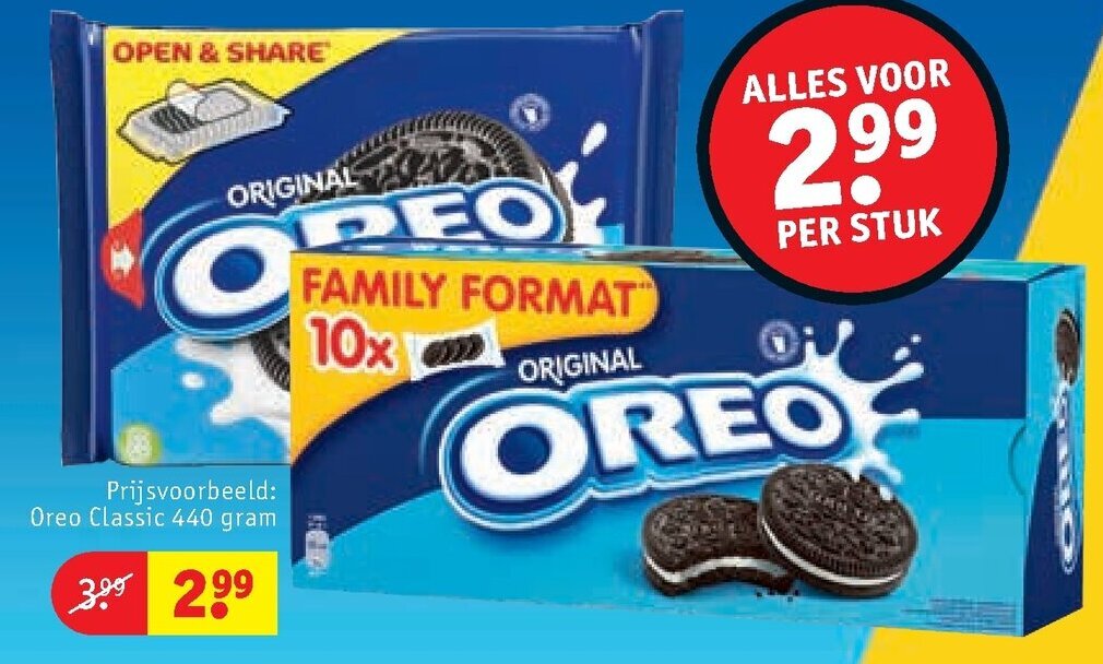 Oreo classic 440g aanbieding bij Kruidvat