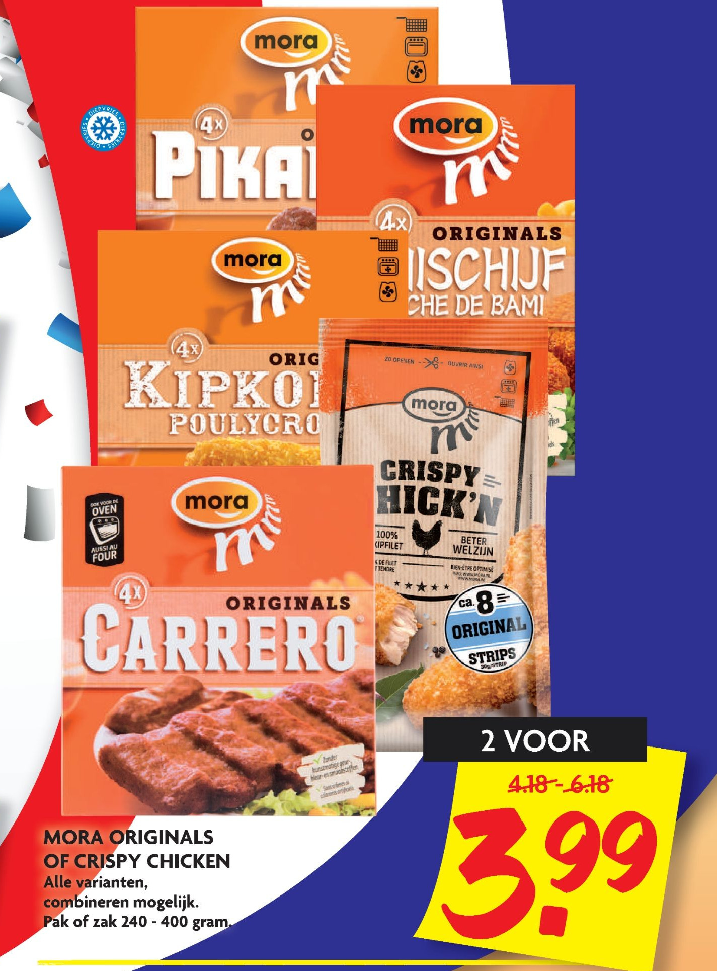 Mora Originals Of Crispy Chicken aanbieding bij Dekamarkt