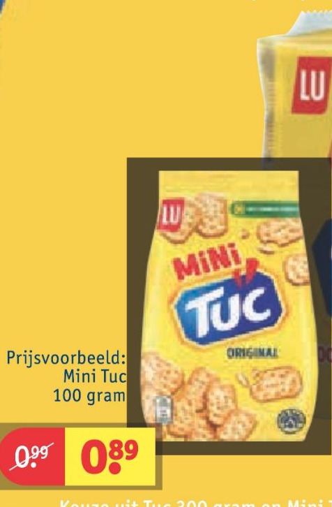 Mini Tuc aanbieding bij Kruidvat