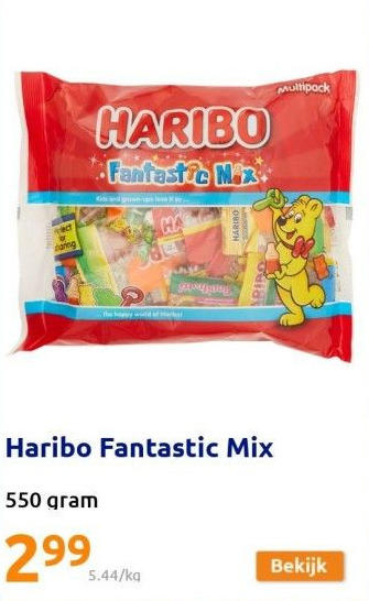 Haribo fantastic mix aanbieding bij Action