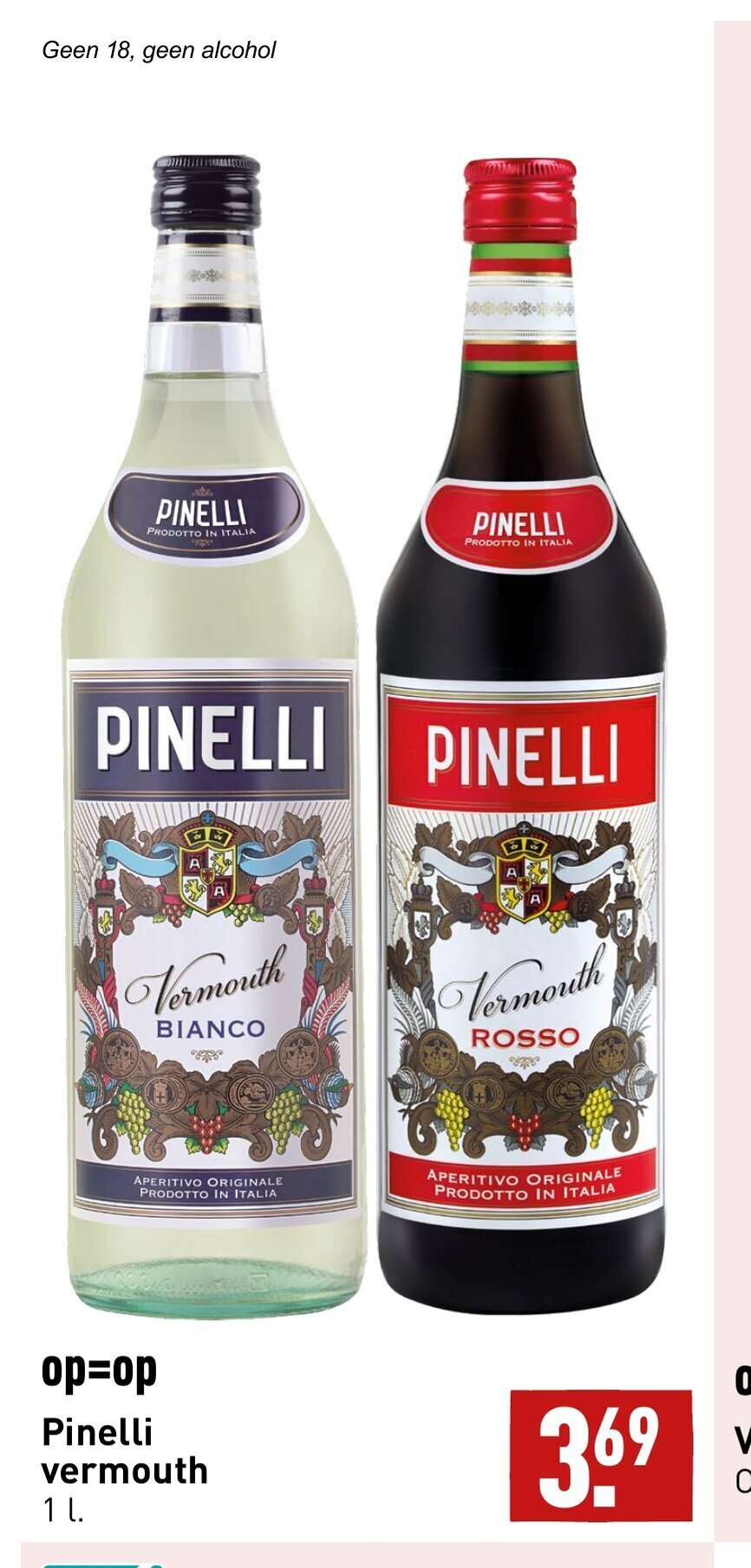 Pinelli vermouth 1 l aanbieding bij ALDI