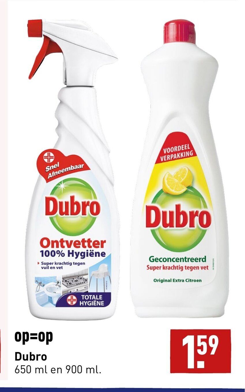 Dubro 650 ml en 900 ml aanbieding bij ALDI