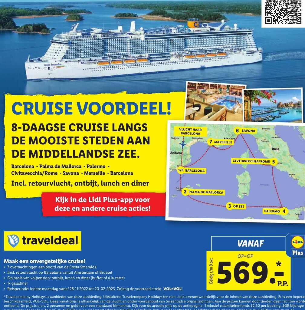 Maak een onvergetelijke cruise! aanbieding bij Lidl