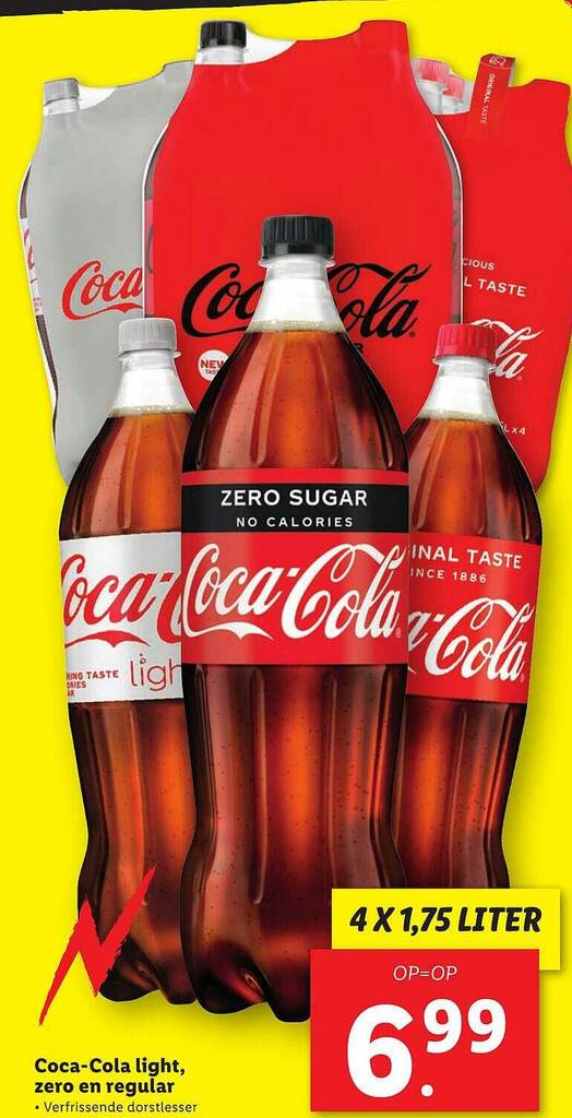 Coca-Cola Light, Zero En Regular aanbieding bij Lidl