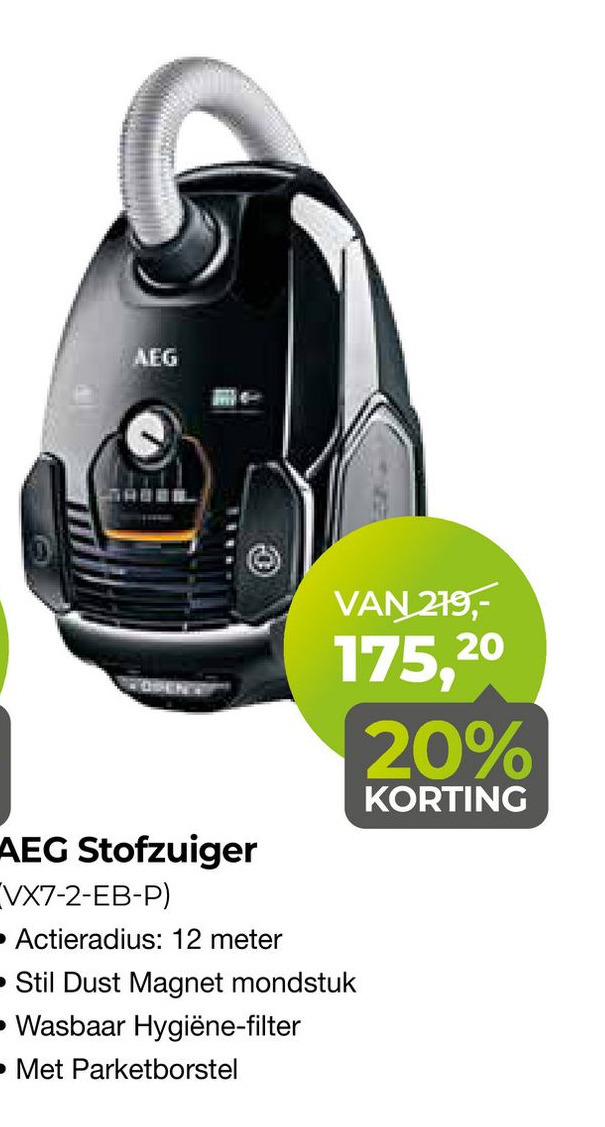 Aeg stofzuiger (vx7-2-eb-p) aanbieding bij EP