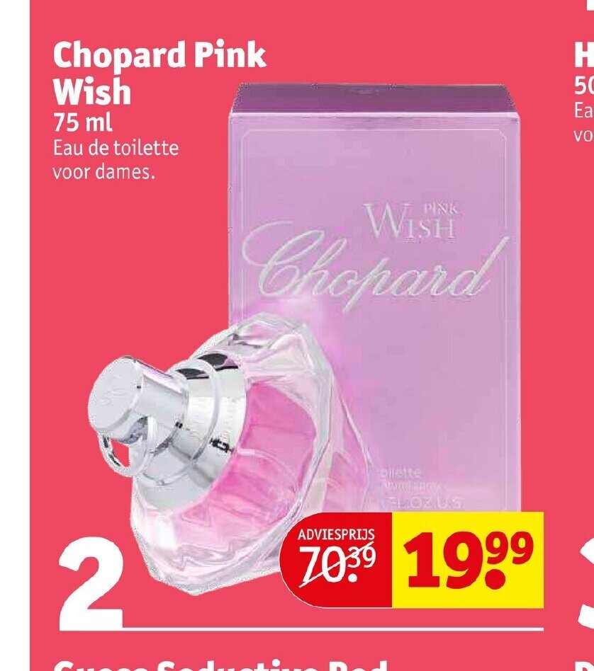 Chopard Pink Wish 75 ml aanbieding bij Kruidvat