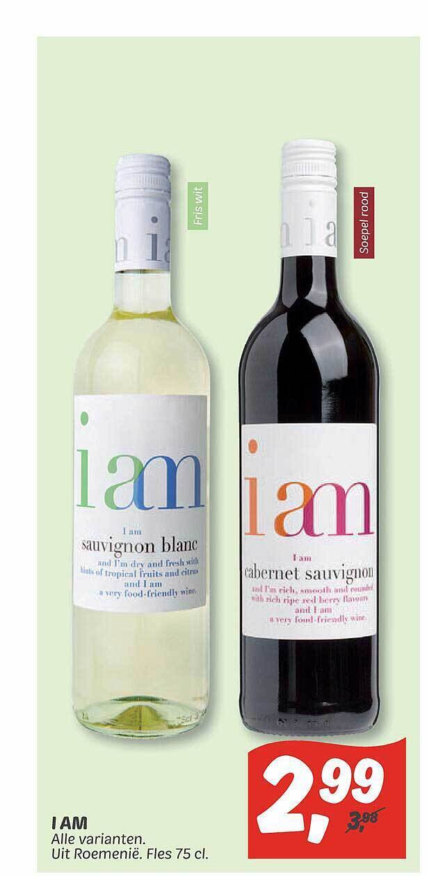 I am wijn aanbieding bij Dekamarkt