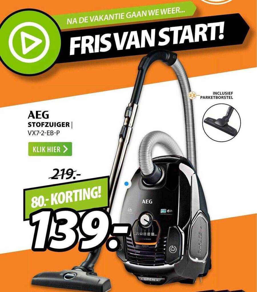 Aeg stofzuiger | vx7-2-eb-p aanbieding bij Expert