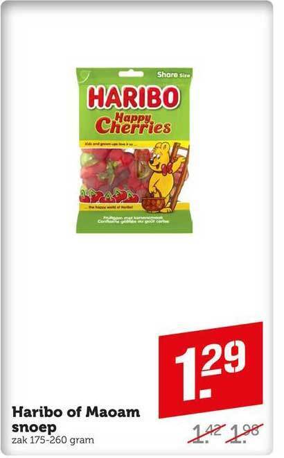Haribo of maoam snoep aanbieding bij CoopCompact