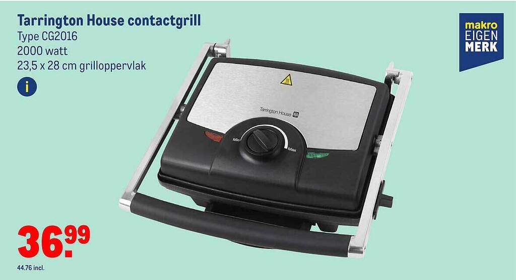 Tarrington house contactgrill cg2016 aanbieding bij Makro