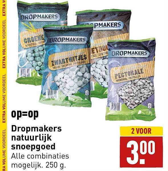 Dropmakers natuurlijk snoepgoed aanbieding bij ALDI