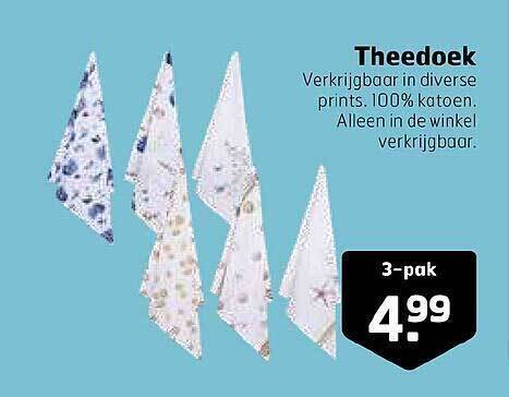 Theedoek aanbieding bij Trekpleister