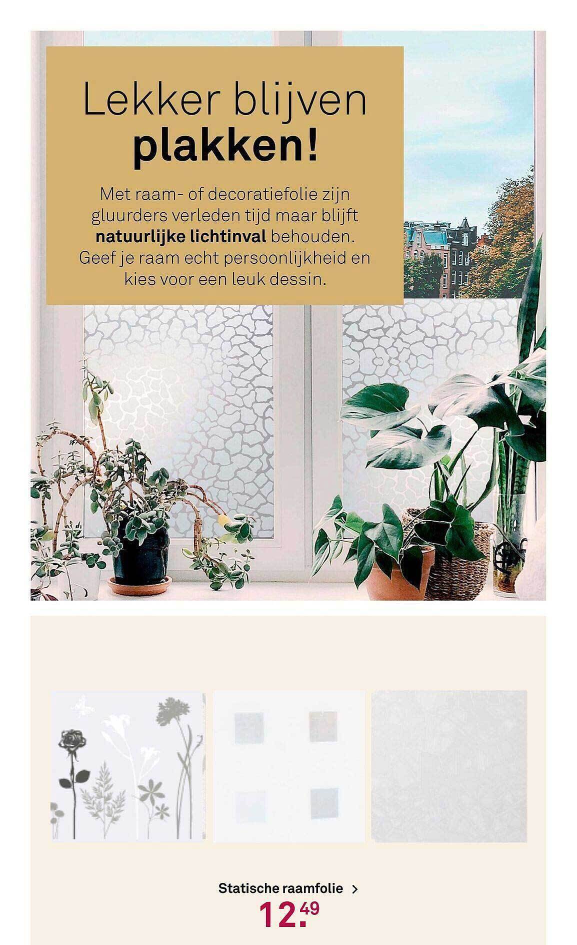 Statische raamfolie aanbieding bij Karwei
