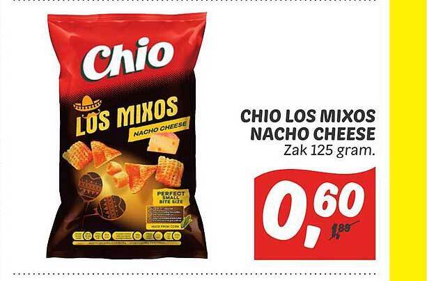 Chio los mixos nacho cheese aanbieding bij Dekamarkt