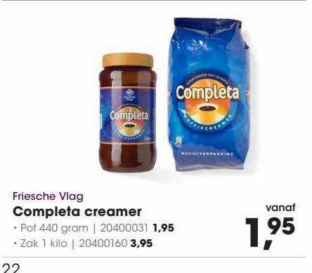 Friesche vlag completa creamer aanbieding bij HANOS