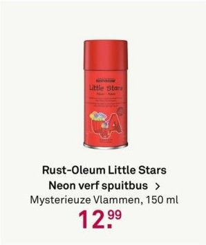 Rust-oleum little stars neon verf spuitbus aanbieding bij Karwei