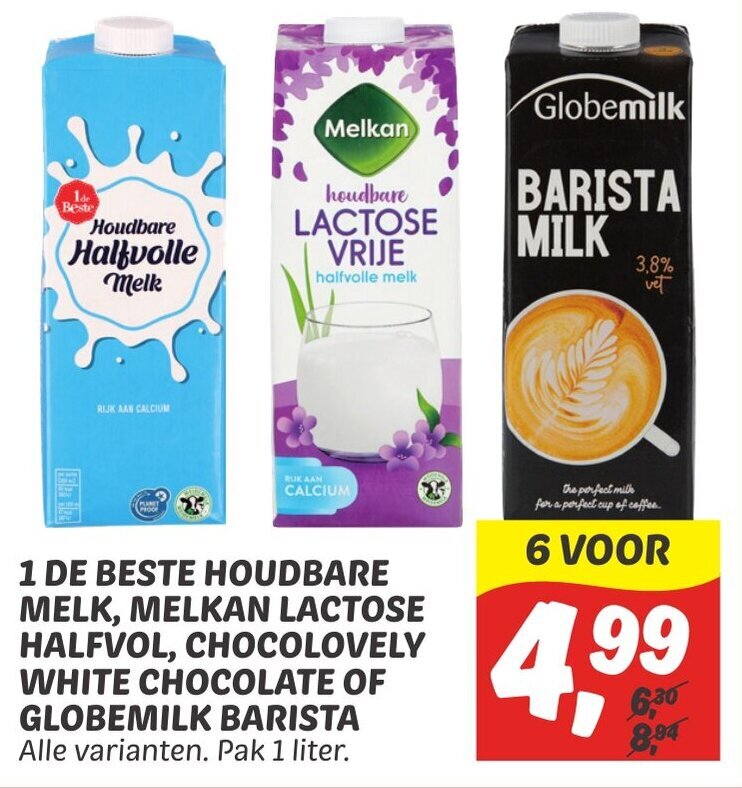 1 de beste houdbare melk, melkan lactose halfvol, chocolovely white ...