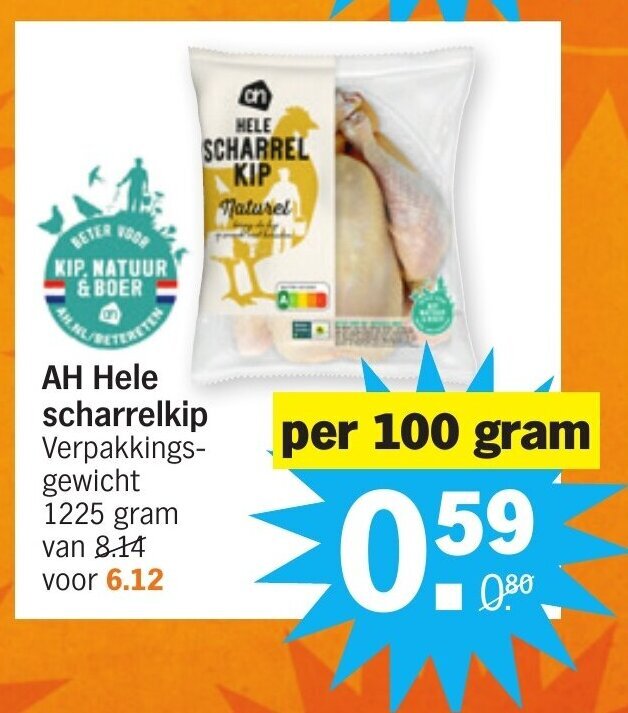 AH Hele Scharrelkip aanbieding bij Albert Heijn