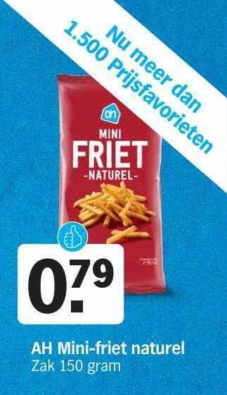 Ah mini-friet naturel aanbieding bij Albert Heijn