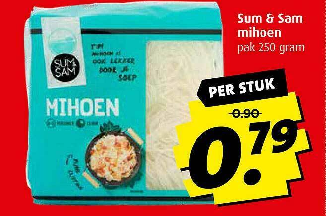 Sum & Sam Mihoen aanbieding bij Boni