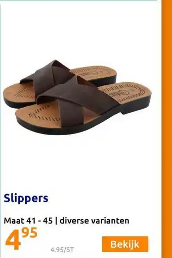 Slippers aanbieding bij Action