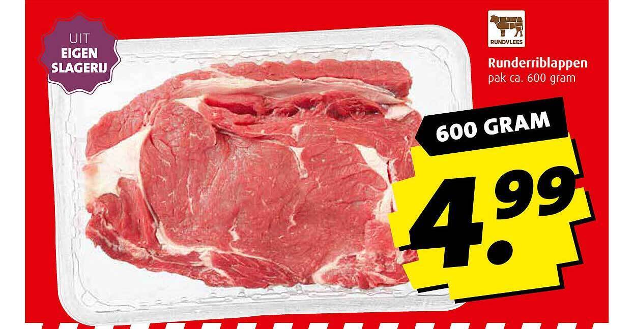 Runderriblappen aanbieding bij Boni