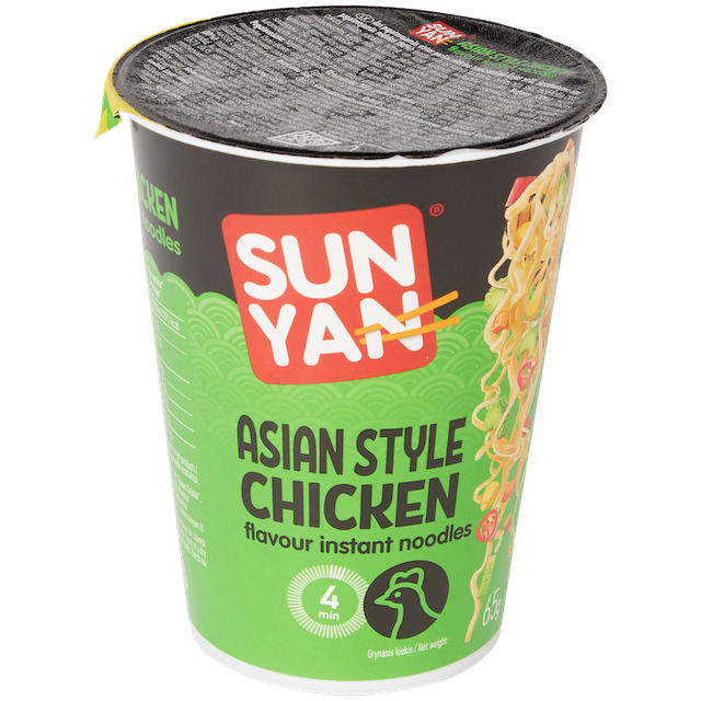 Sun yan noodles asian style chicken aanbieding bij Action