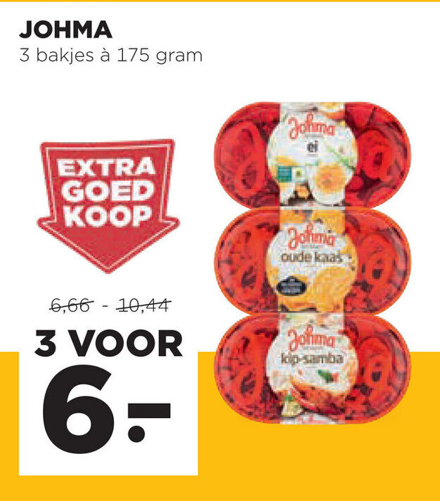 Johma 175 gram aanbieding bij Jumbo