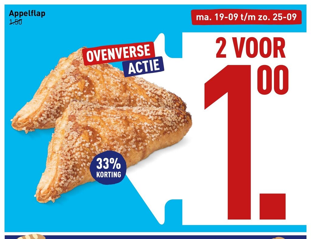 Appelflap 2 stuks aanbieding bij ALDI