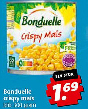 Bonduelle crispy maïs aanbieding bij Boni