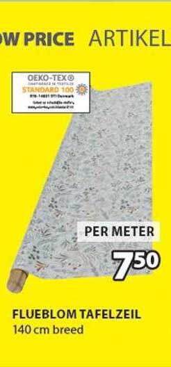 Flueblom tafelzeil aanbieding bij Jysk