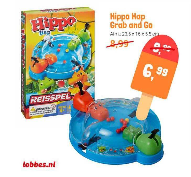 Hippo Hap Grab And Go 23.5x16x5.5cm aanbieding bij Lobbes