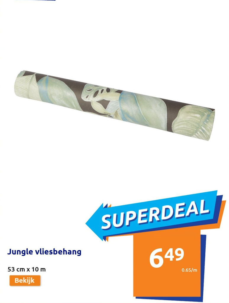 Jungle vliesbehang aanbieding bij Action