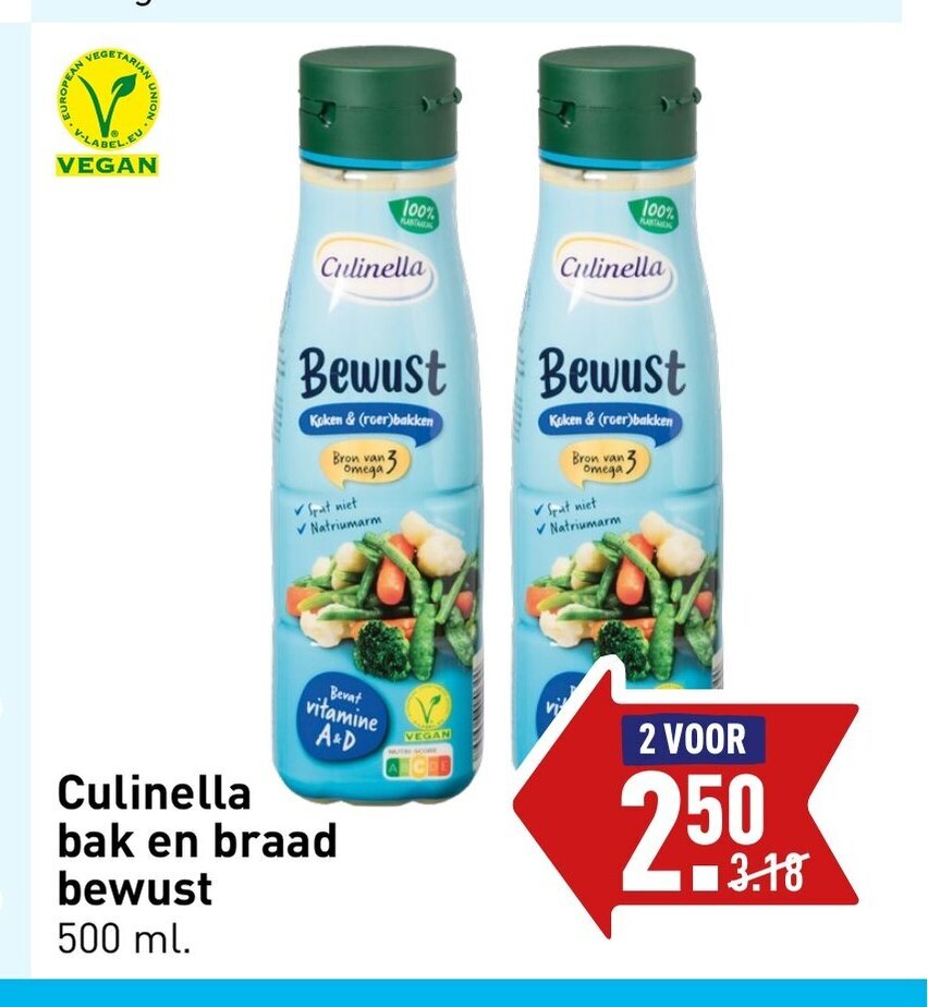 Culinella bak en braad bewust 500 ml aanbieding bij ALDI