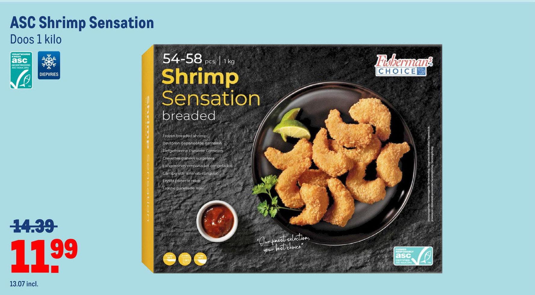 Asc shrimp sensation aanbieding bij Makro