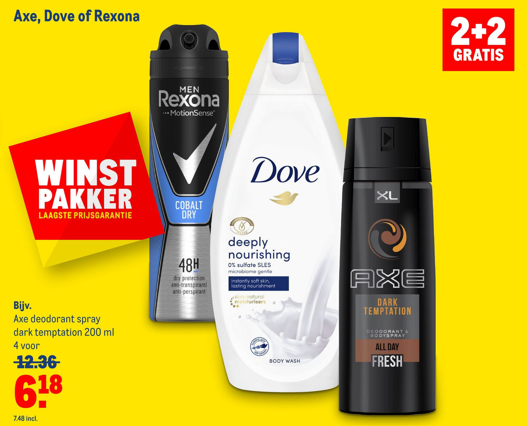 Axe, dove of rexona aanbieding bij Makro