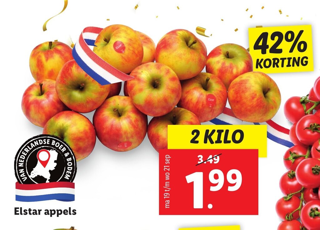 Elstar appels 2 kilo aanbieding bij Lidl