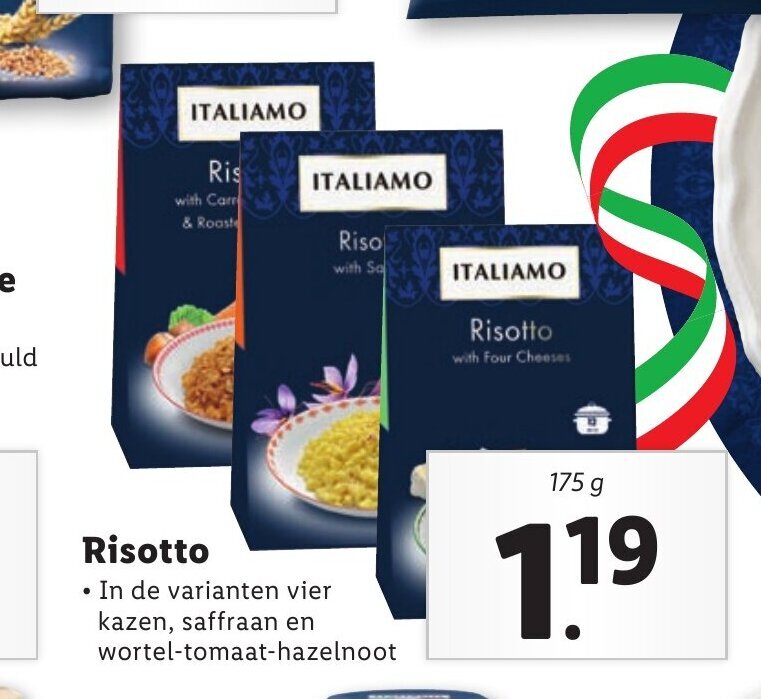 Risotto 175 g aanbieding bij Lidl