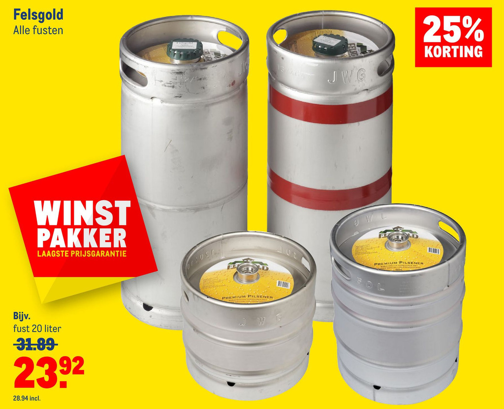 Felsgold alle fusten aanbieding bij Makro