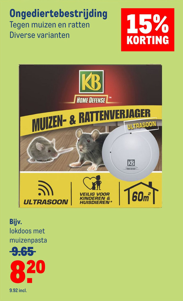 Ongediertebestrijding tegen muizen en ratten diverse varianten ...