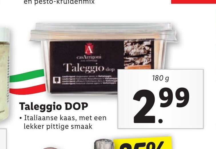 Taleggio DOP 180 g aanbieding bij Lidl