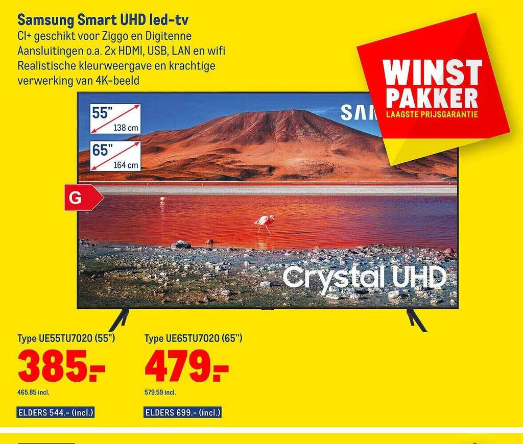 Samsung smart uhd led-tv aanbieding bij Makro